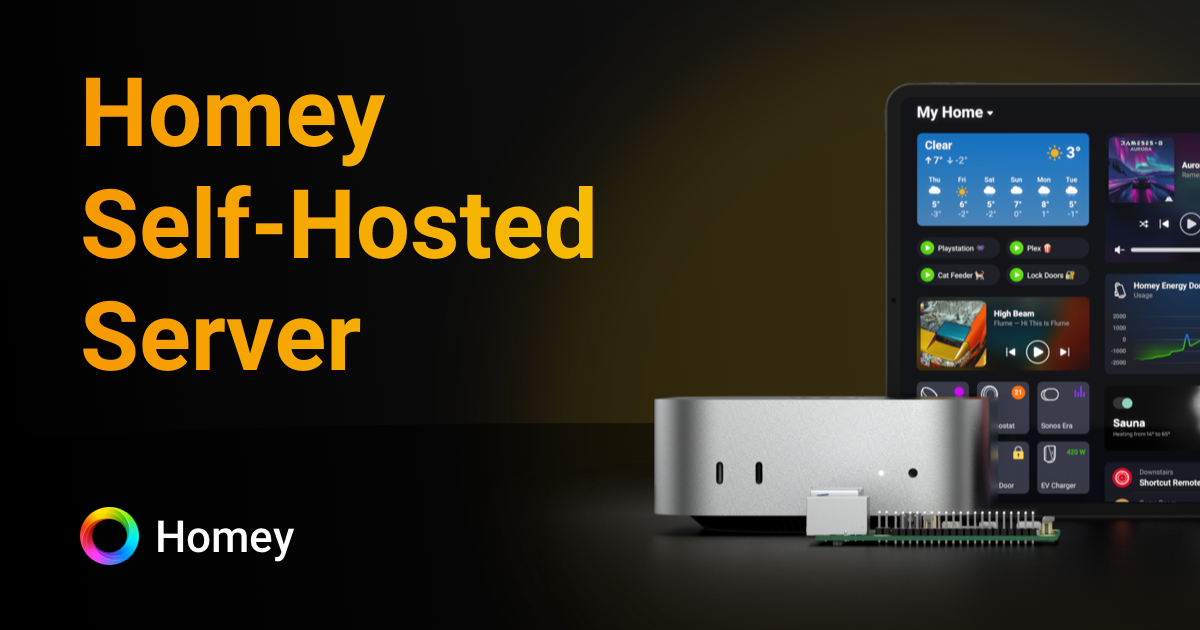 Homey Self-Hosted Server – Draai Homey op je eigen hardware